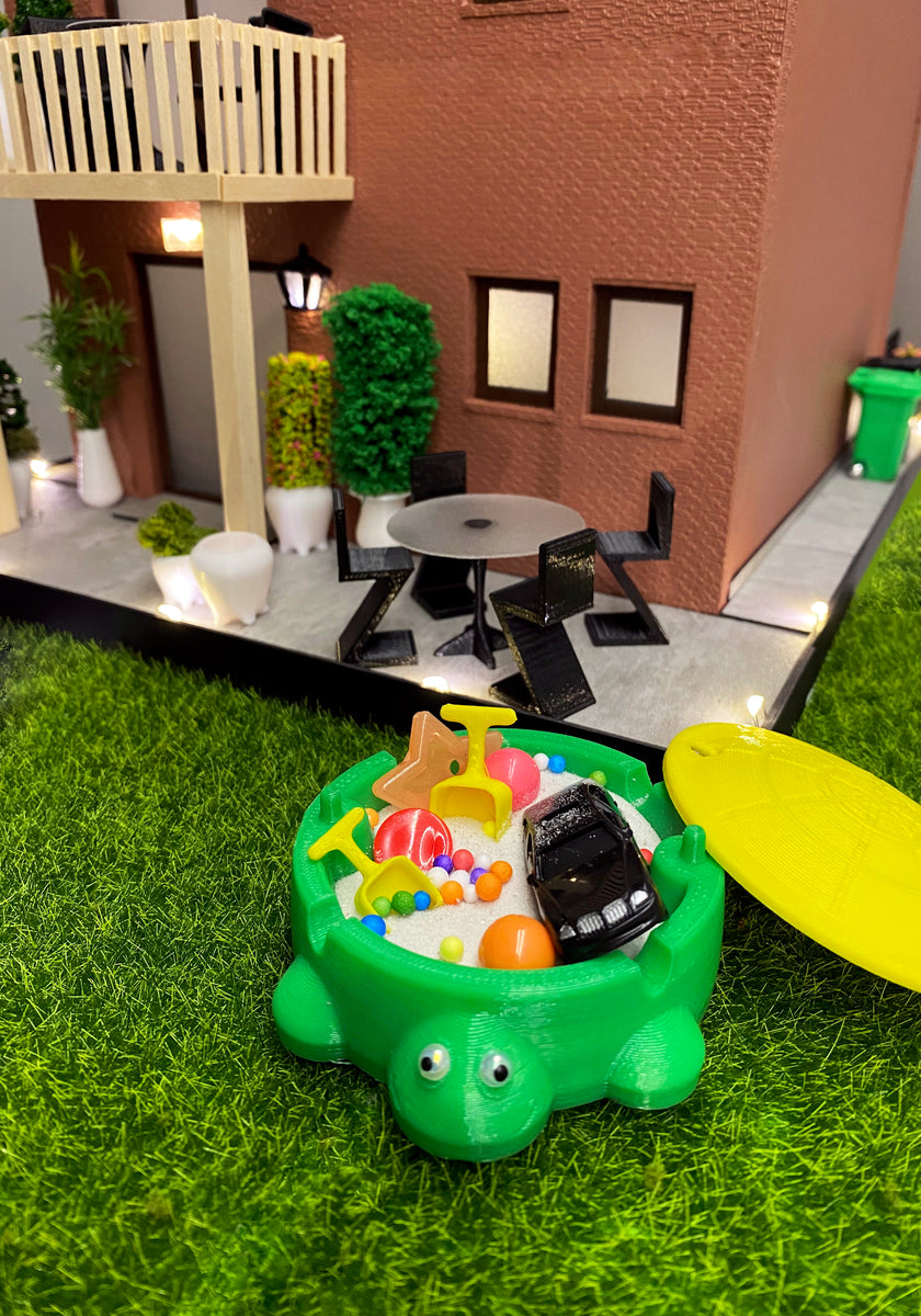 Miniature Turtle Sandbox – Luxe Miniatures by Phillip Nuveen