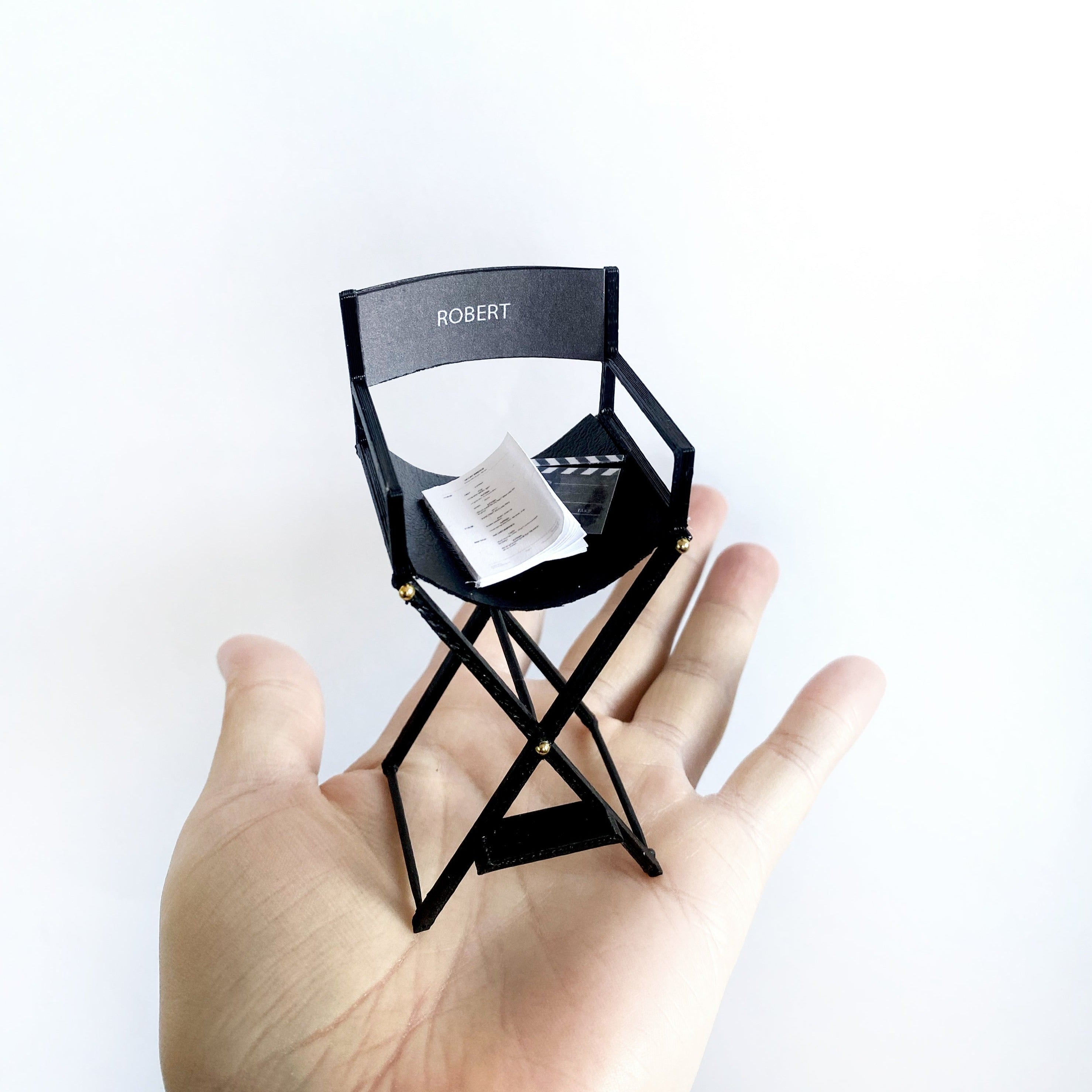 Miniature Directors Chair – Luxe Miniatures by Phillip Nuveen