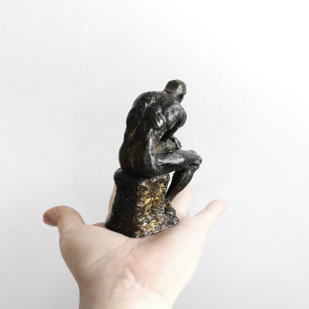 Miniature Thinker Male Statue – Luxe Miniatures by Phillip Nuveen